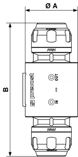 PPS1 VPF - Remote controlled pneumatic valve for pipe